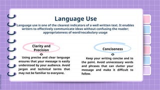 reading and writing skills (writing patterns) | PPTX