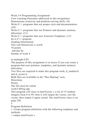 Week 3-4 Programming AssignmentCore Learning Outcomes addressed in.docx