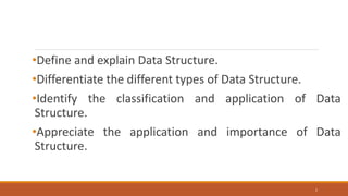 Modeling and Simulation Lesson 3: CHARACTERISTICS of Data Structures.pptx