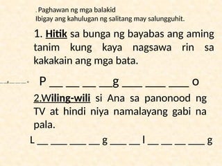 WEEK 3- DAY 1-5 PPT- FILIPINO 6.pptx discussion | PPTX