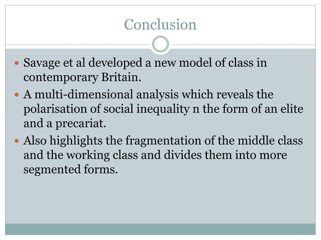 A New Model of Social Class? Findings from the BBC’s Great British ...
