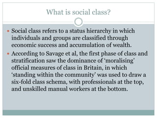 A New Model of Social Class? Findings from the BBC’s Great British ...