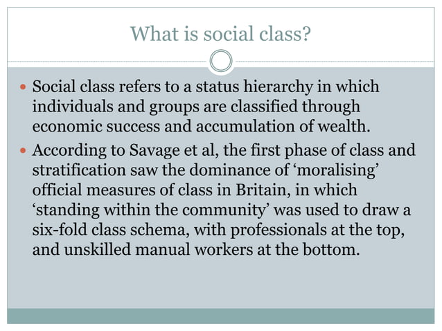 A New Model of Social Class? Findings from the BBC’s Great British ...