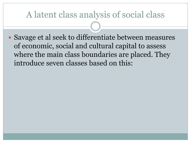 A New Model of Social Class? Findings from the BBC’s Great British ...
