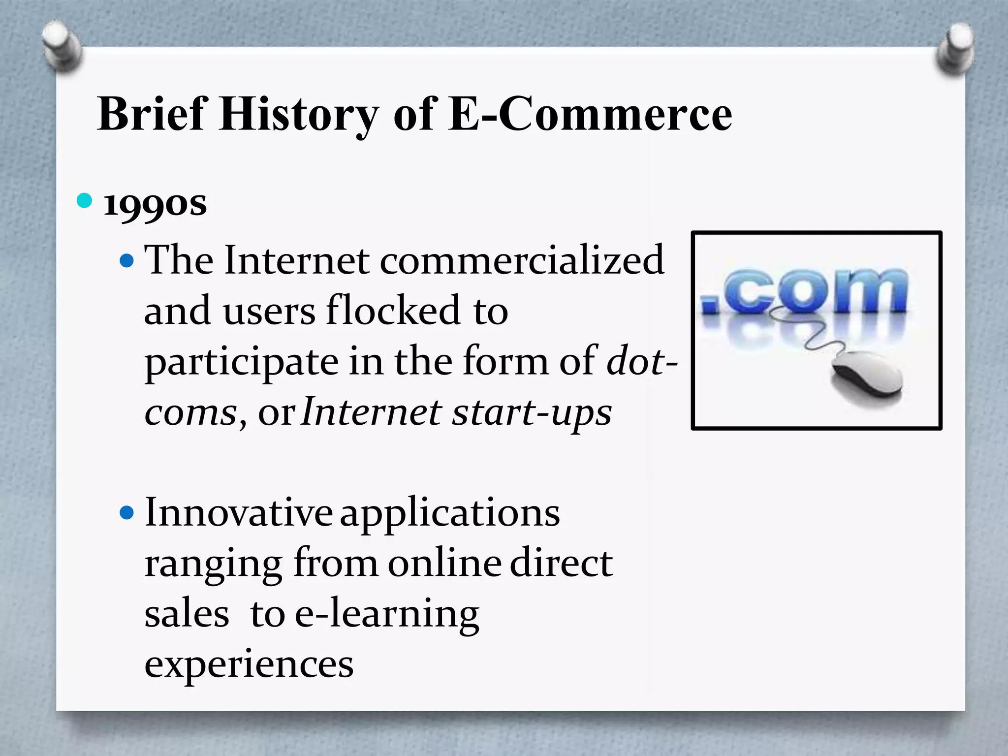 History of E commerce- Brief History | PPTX