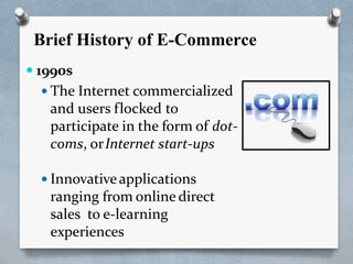 History of E commerce- Brief History | PPTX