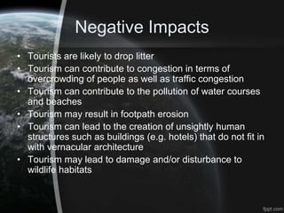 TSM 101 impacts of tourism 2 | PPTX