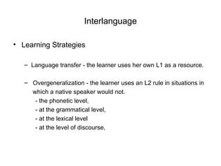 interlanguage | PPT