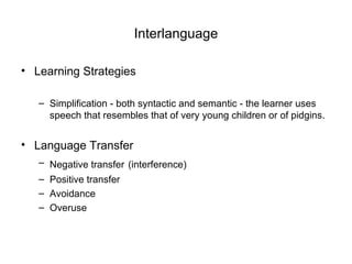 interlanguage | PPT