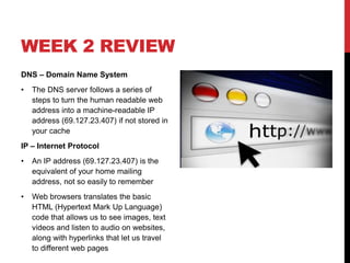 Artistic Web Applications - Week3 - Part 1 | PPT