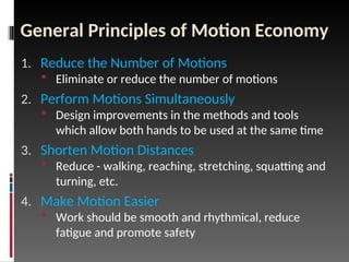 Week 3 - Motion Economy in Work Measurement | PPT