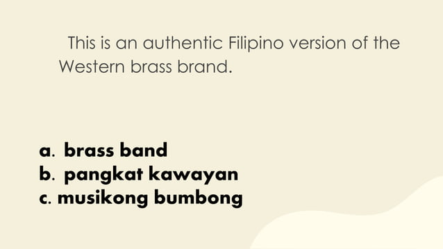 Instrumental Groups on the Lowlands in Luzon | PPTX | Music | Entertainment