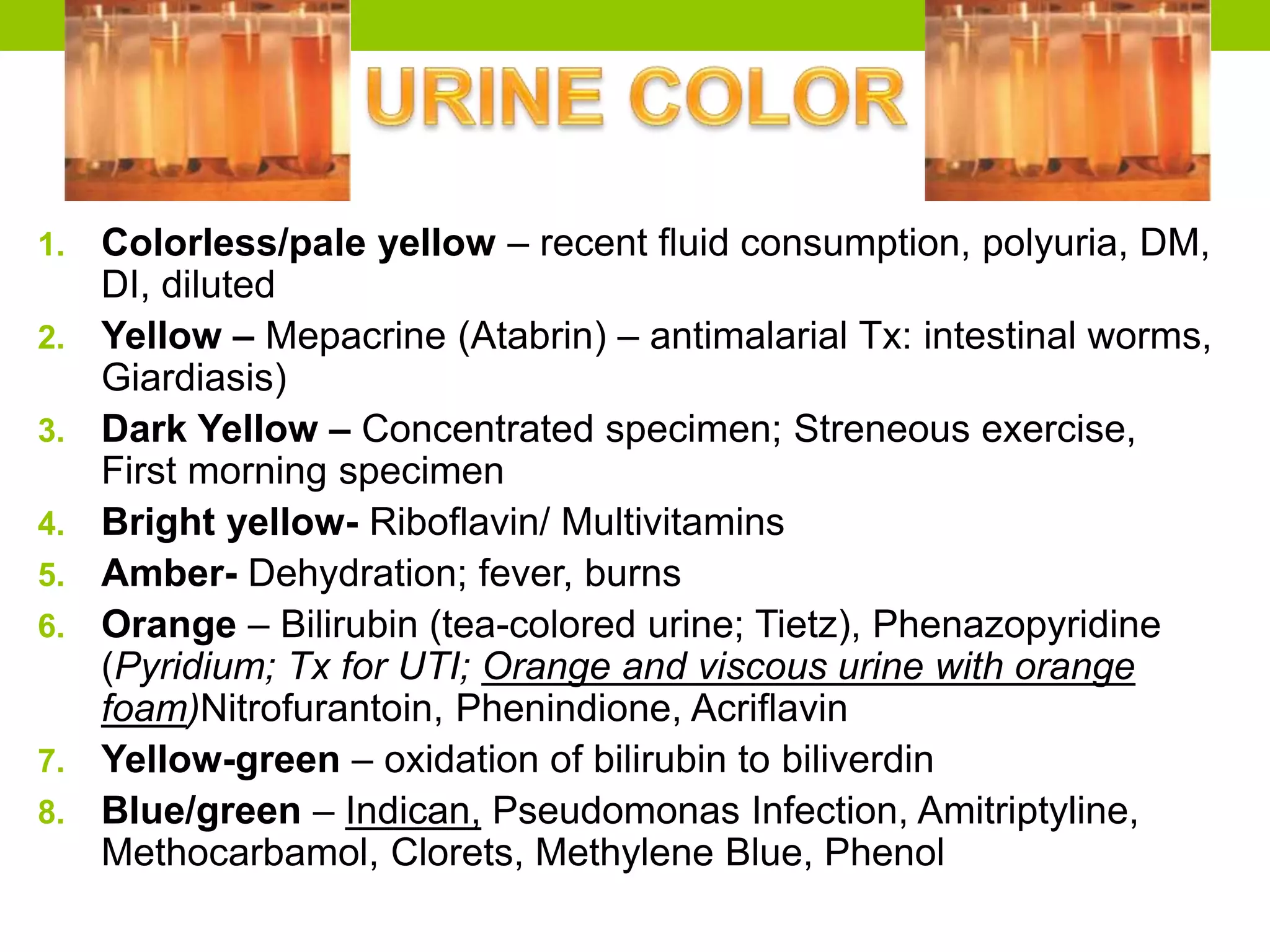 Week3 physical examination of urine | PPTX