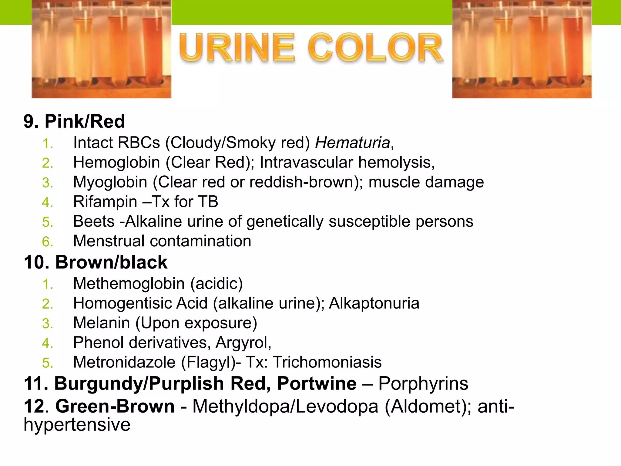 Week3 physical examination of urine | PPTX