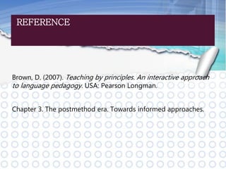 The postmethod era | PPTX