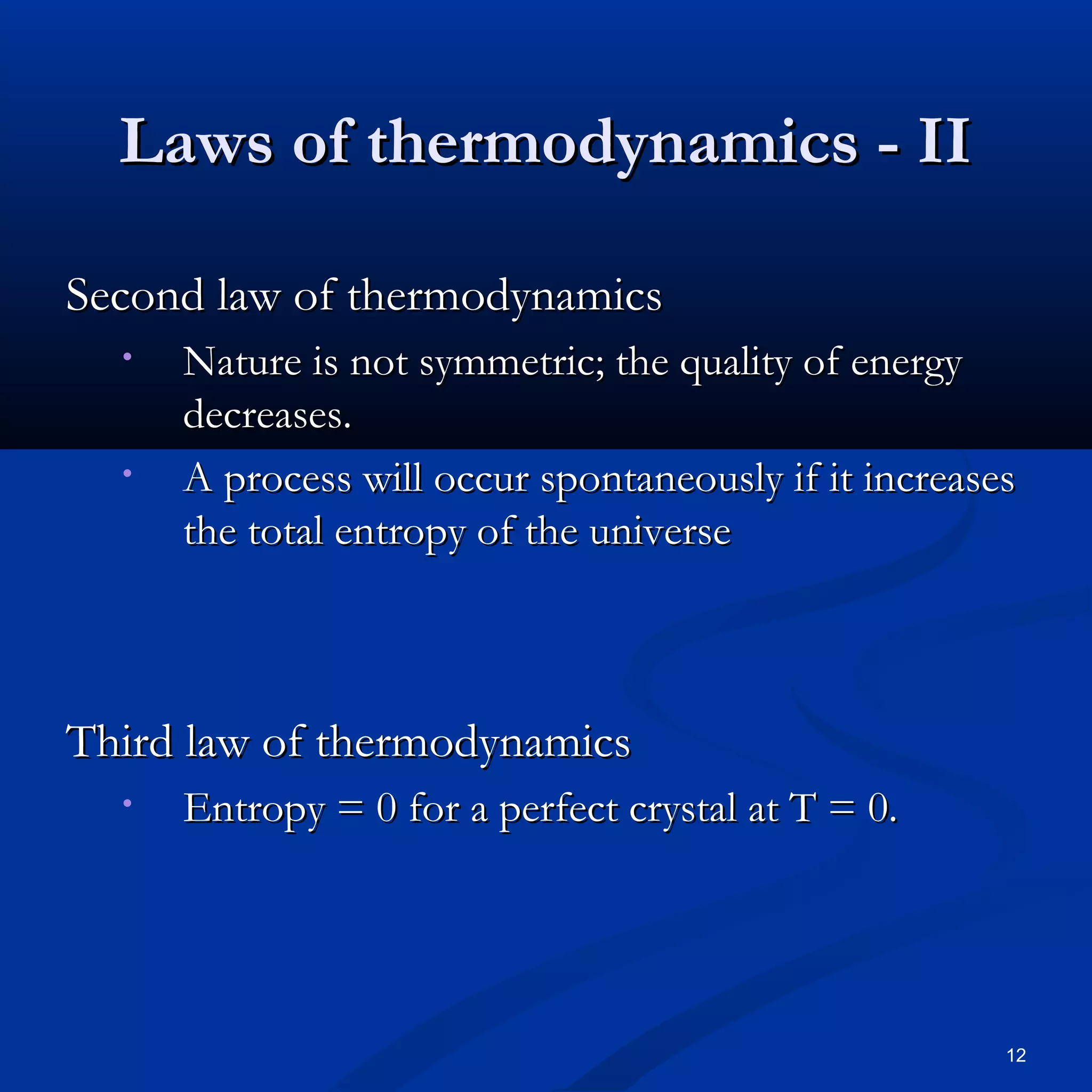 Week 3 thermodynamics | PPT