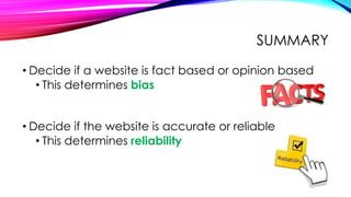 Year 7 - Week 3 validity and bias | PPTX | Internet for Beginners ...