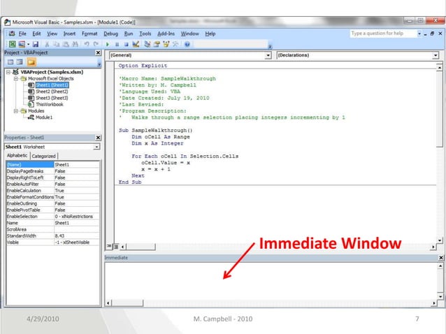 Chapter 3 Excel Macros | PPTX