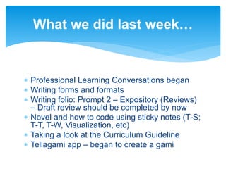 Week 3 writing 2, 2013-14 | PPT