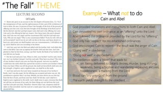 Week 30 - Lectures on Faith - Lecture Secon - the Fall.pptx