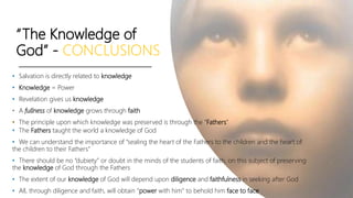 Week 31 - Lecture Second - Knowledge of God.pptx