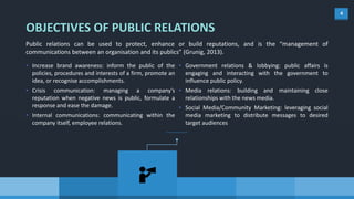 Using Public Relations to influence your audience | PPT