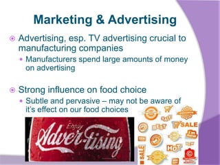 XNB151 Week 3 Influences on food consumption | PPTX | Nutrition ...