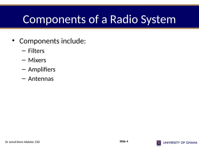 wireless systems and networks radio frequency | PPT