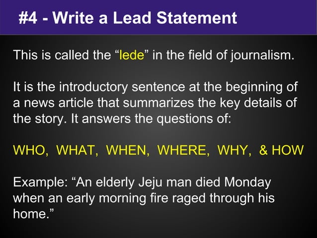 Basic News Article Structure | PDF