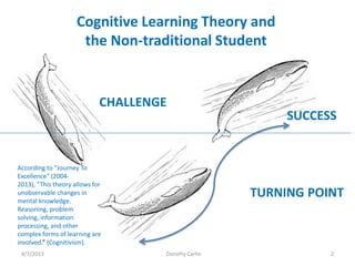 Cognitive learning and the non-traditional student | PPTX | Education