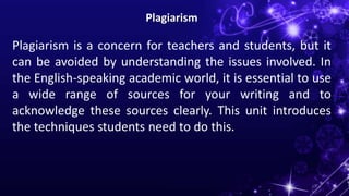 Avoiding Plagiarism .ppt