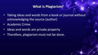 Avoiding Plagiarism .ppt