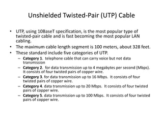 Week 3 basic network media | PPTX