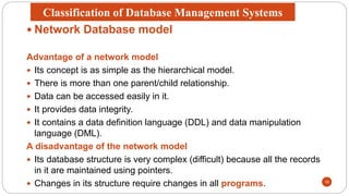 Week 3 Classification of Database Management Systems & Data Modeling | PPT