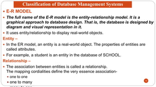 Week 3 Classification of Database Management Systems & Data Modeling | PPT