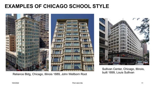 Chicago School & Prairie School | PPT