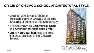 Chicago School & Prairie School | PPT