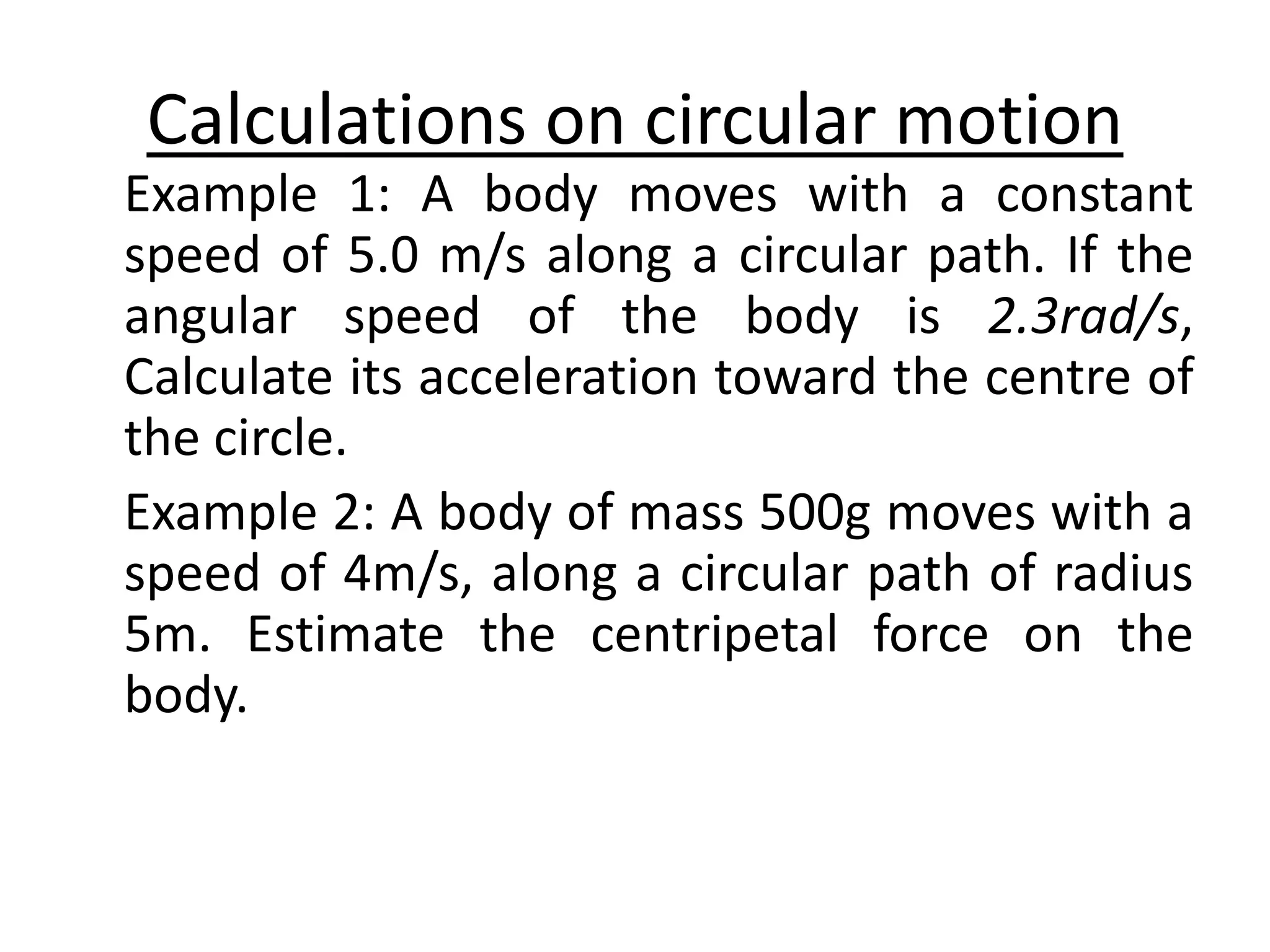 WEEK 3 CIRCULAR MOTION.pptx | Free Download