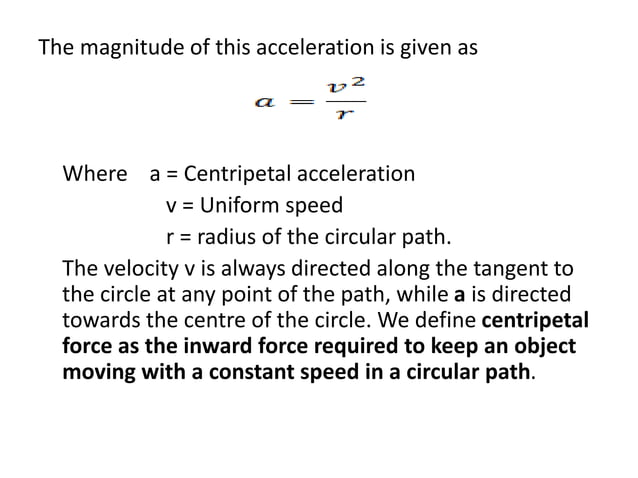 WEEK 3 CIRCULAR MOTION.pptx | Free Download