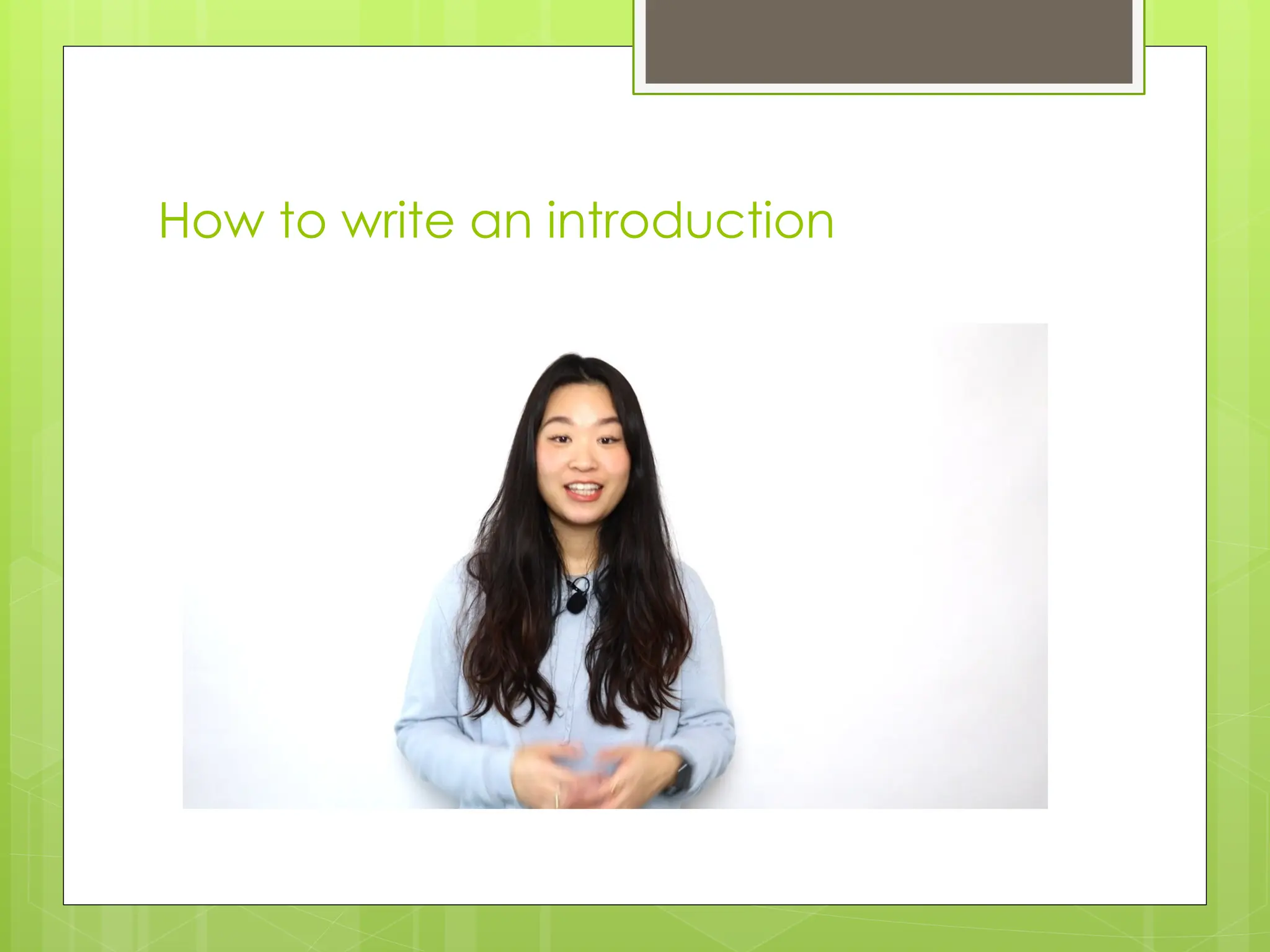 Basics of writing an introduction for grade 3 students | PPTX