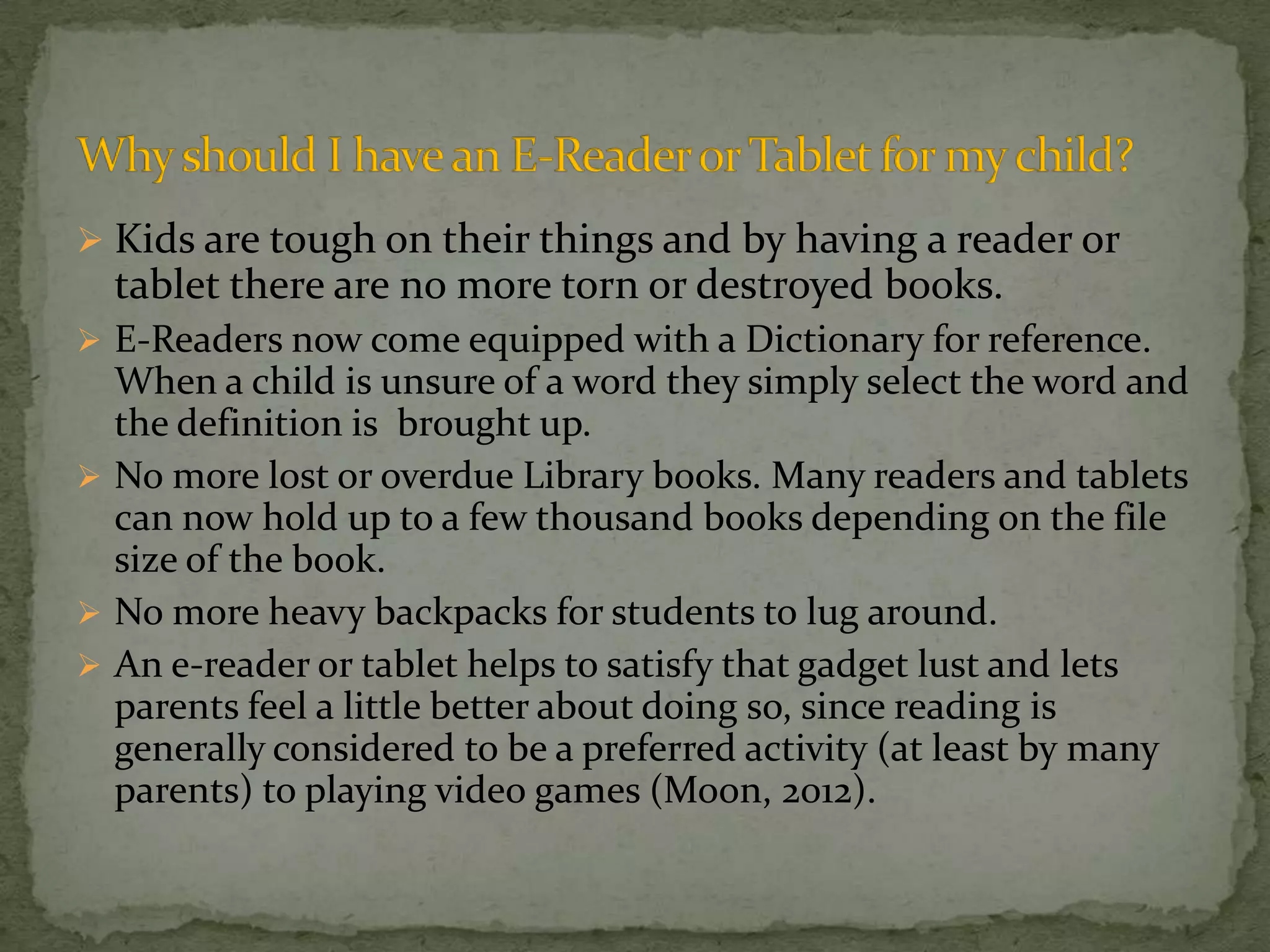 Electronic Readers and Tablets | PPTX | Tablets and E-readers | Consumer Electronics