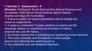WEEK3 Disciplines and Ideas on Social Sciennces | PPTX