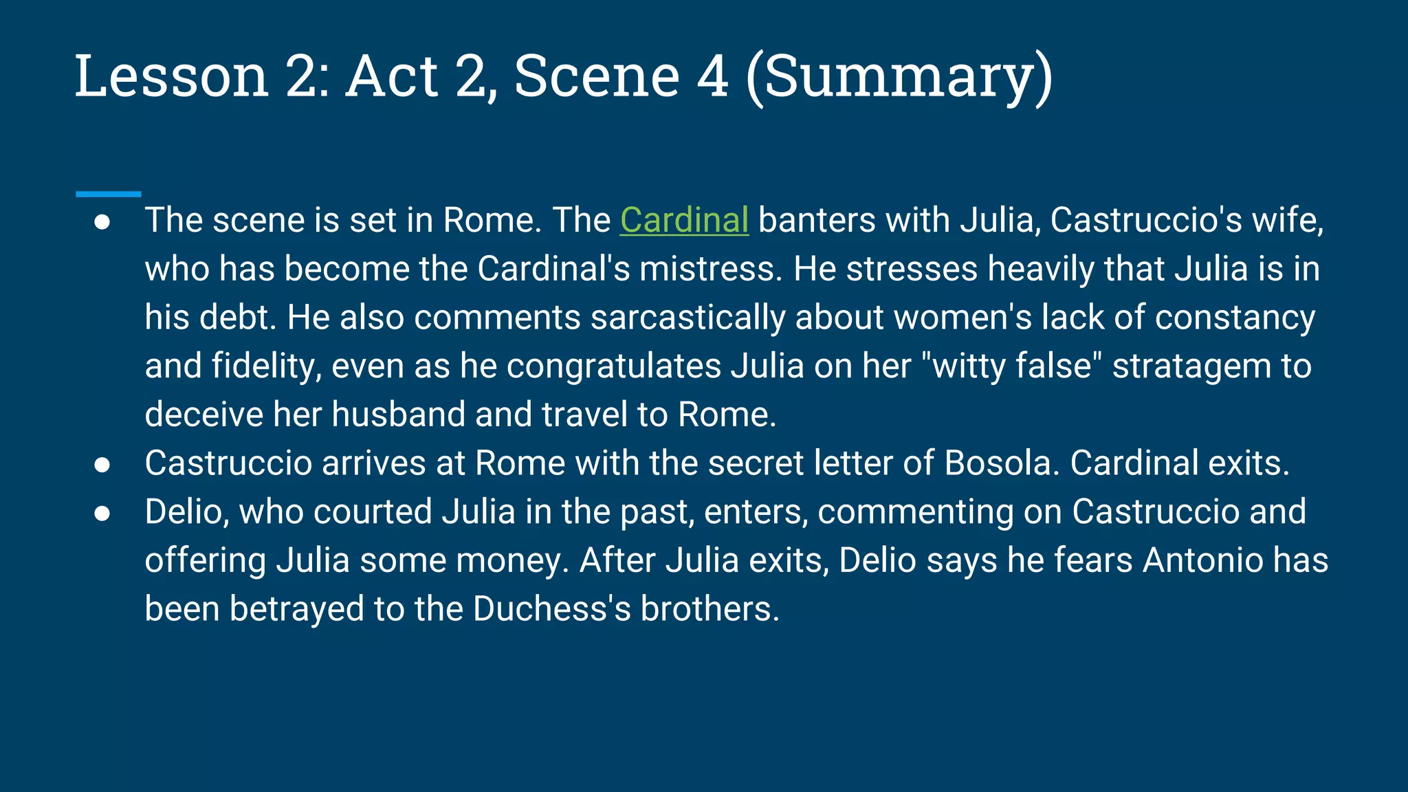 Week 3 eng 401 p_pt slides by faisal ahmed_duchess of malfi_act 1-2 | PPT