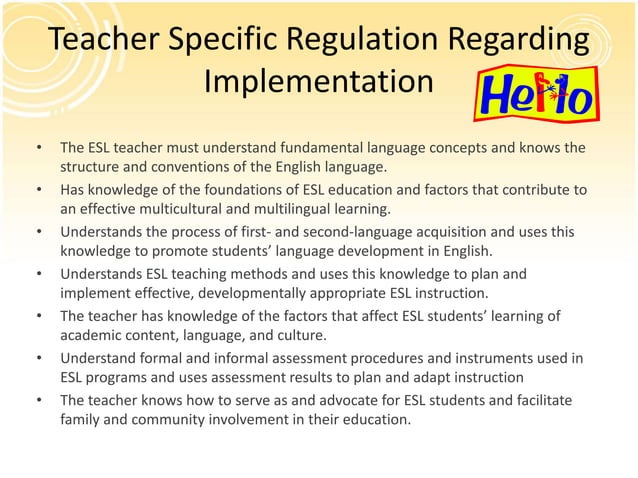 ESL Presentation | PPT