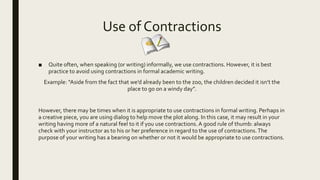 Week 3 formal vs. informal writing | PPTX
