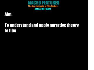 GCSE FILM: Narrative | PPTX | Screenwriting | Content Production