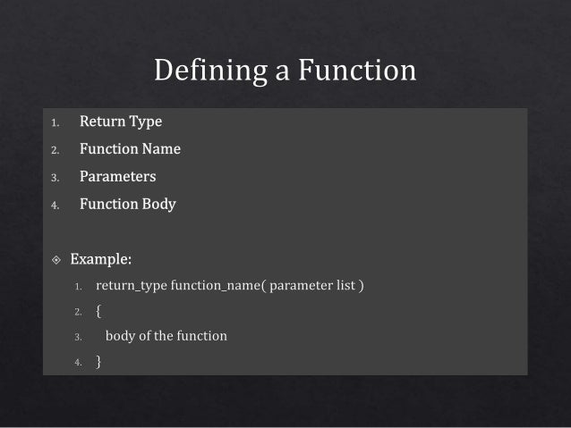 Functions C++