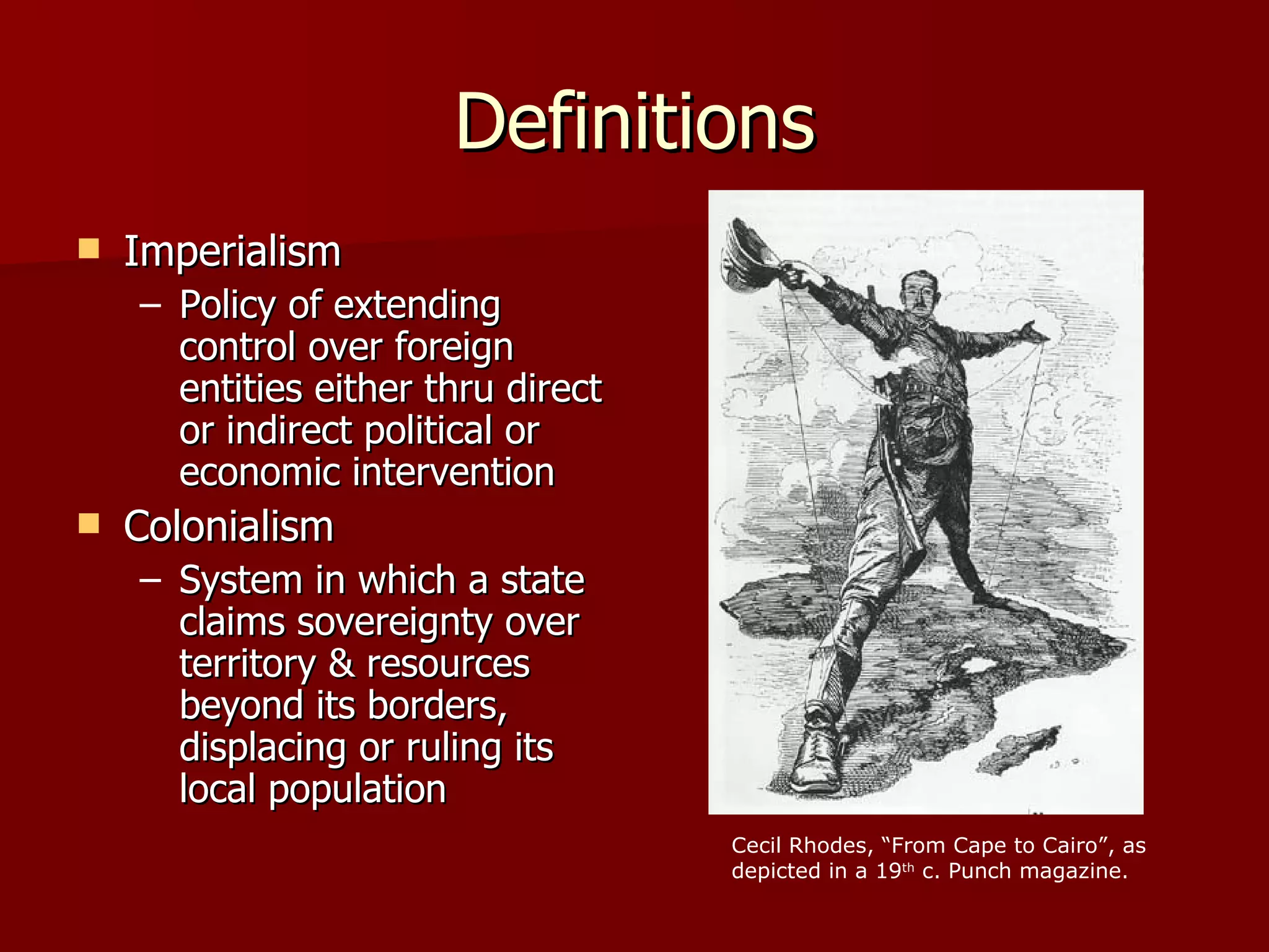 Imperialism and Colonialism Decolonization and Independence | PPT