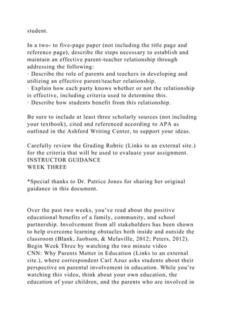 Week 3 Journal Epsteins SixUsing the Journal tab, reflect and r.docx