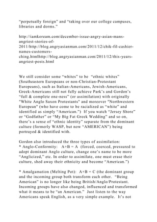 Week 3Lecture #3, Part I The Primacy of the Assimilation Paradi.docx